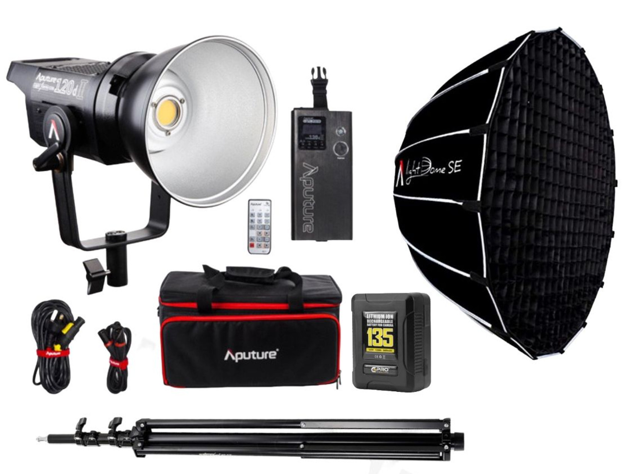 Rent Aputure 120d II + Dome II + battery + Light Stand lights studio ...