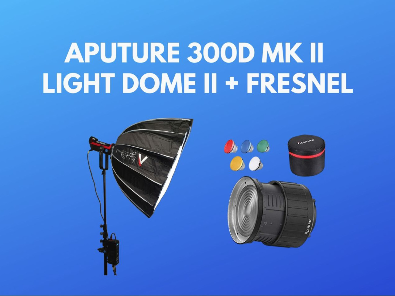 Rent Aputure 300D Mark II Lights pack Led Light Kit Fresnel Dome from ...