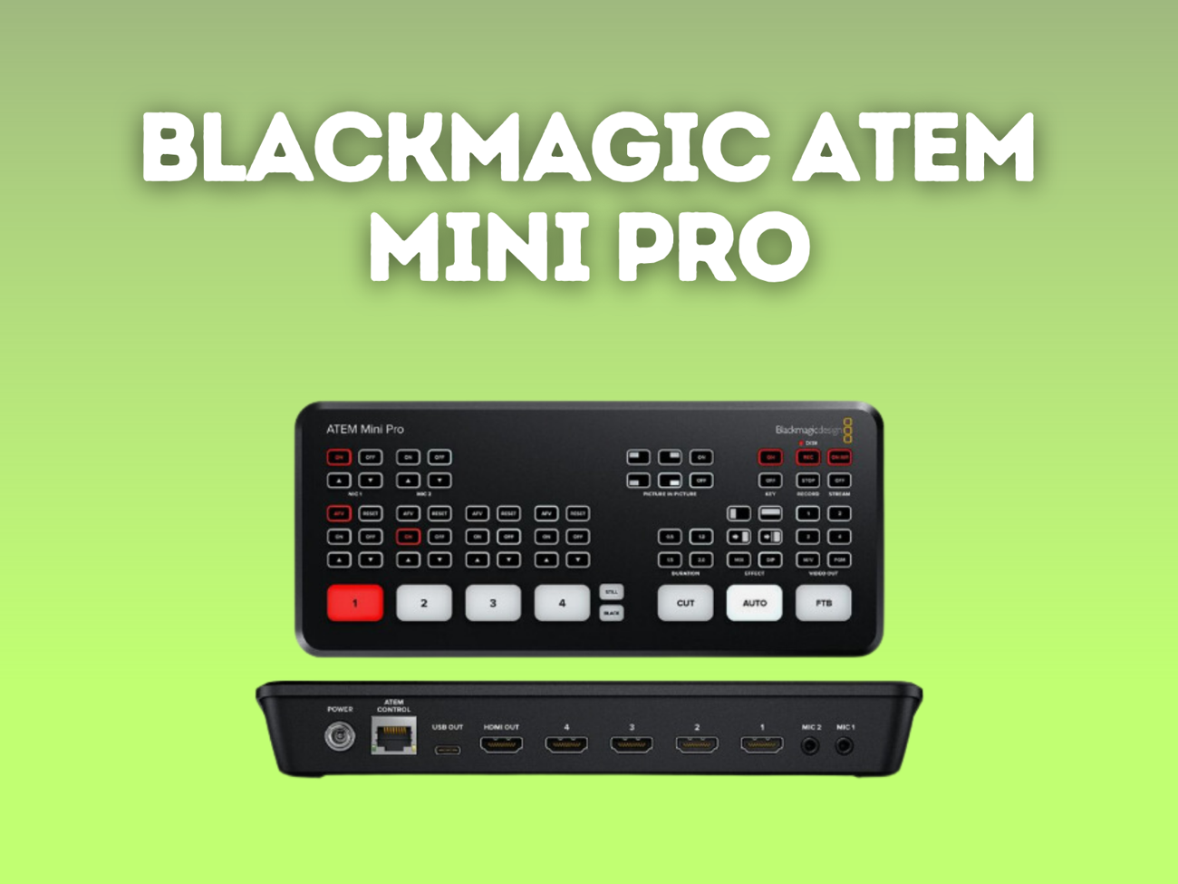 Rent BLACKMAGIC ATEM MINI PRO - Video Mixer from Rey R, Childs Hill ...