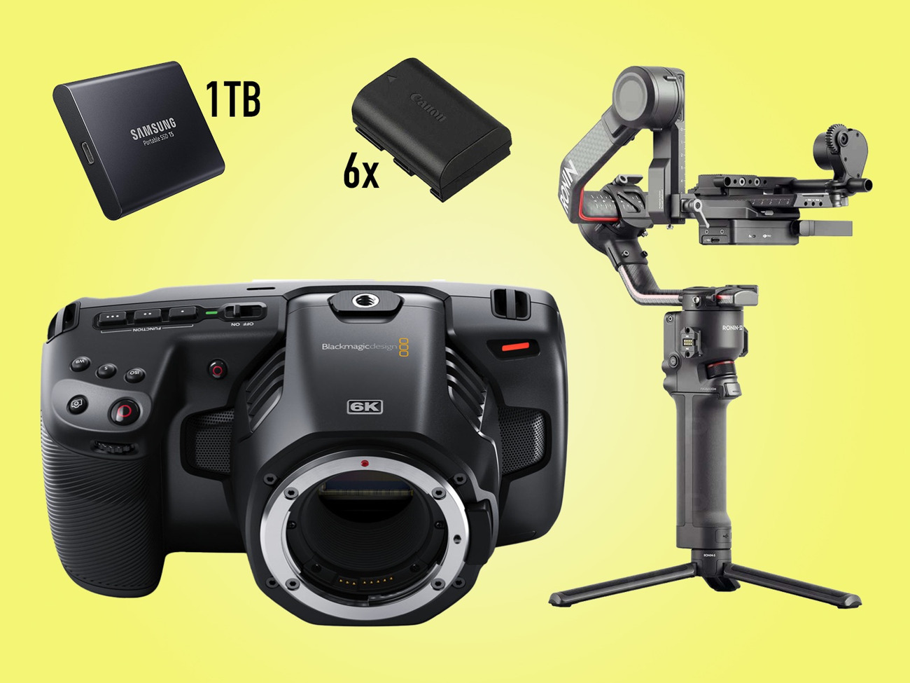 Rent Blackmagic Pocket 6K Kit DJI Ronin RS2 Pro from Chris K Crystal Palace Anerley Bromley for 66 70 day