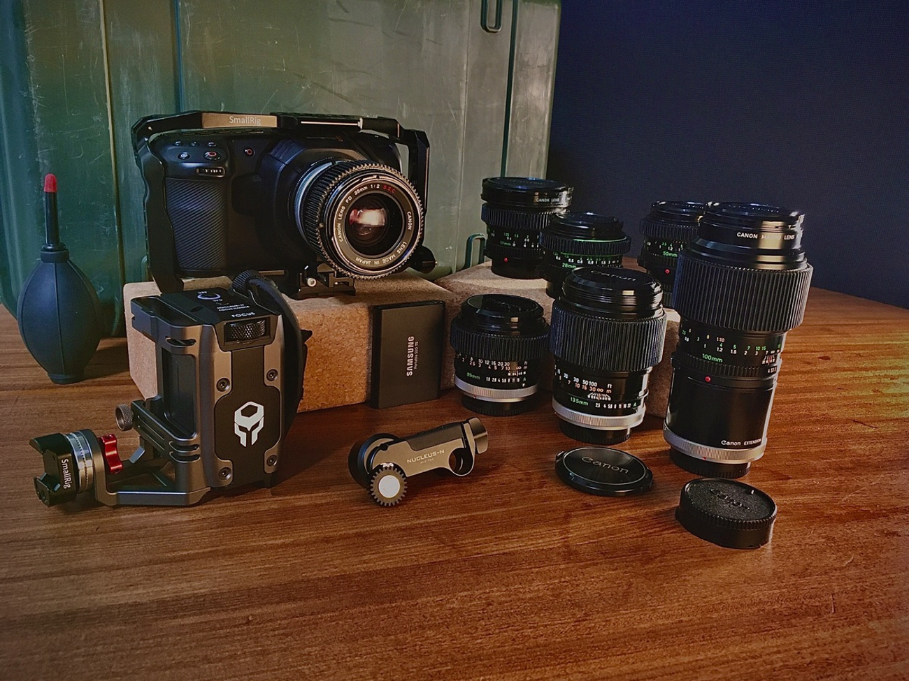 Rent Blackmagic Pocket Cinema 4K•8X Canon FD •Tilta side-focus handle ...