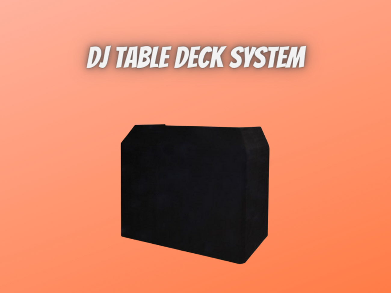 Rent Disco Stand, DJ Booth, Folding Desk, DJ Table Deck System from ...