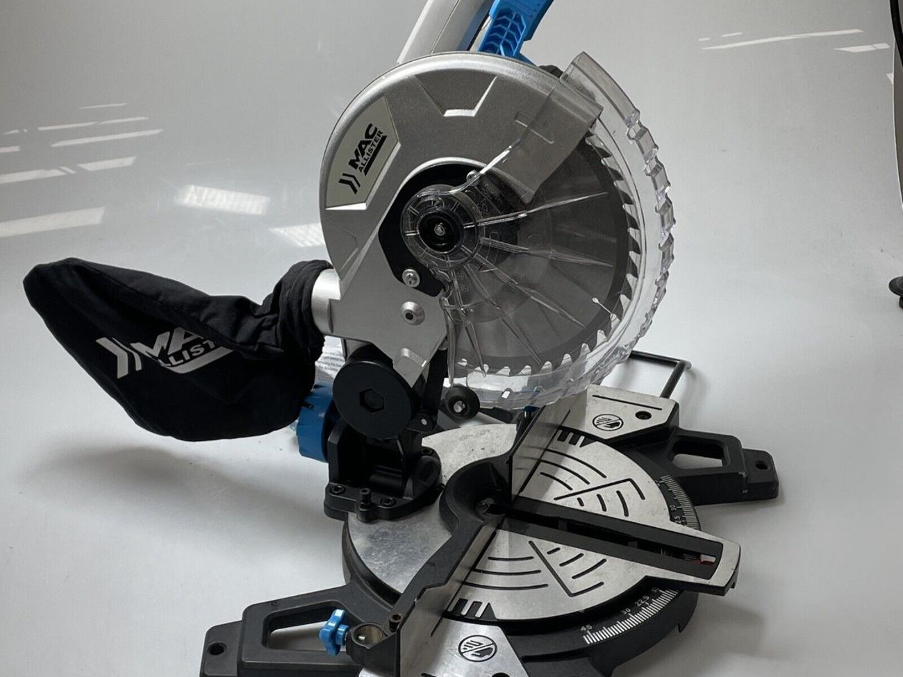 Rent Macallister Sliding Mitre Saw 240v with stand from Curtis R Fortwilliam Belfast for 9 15 day