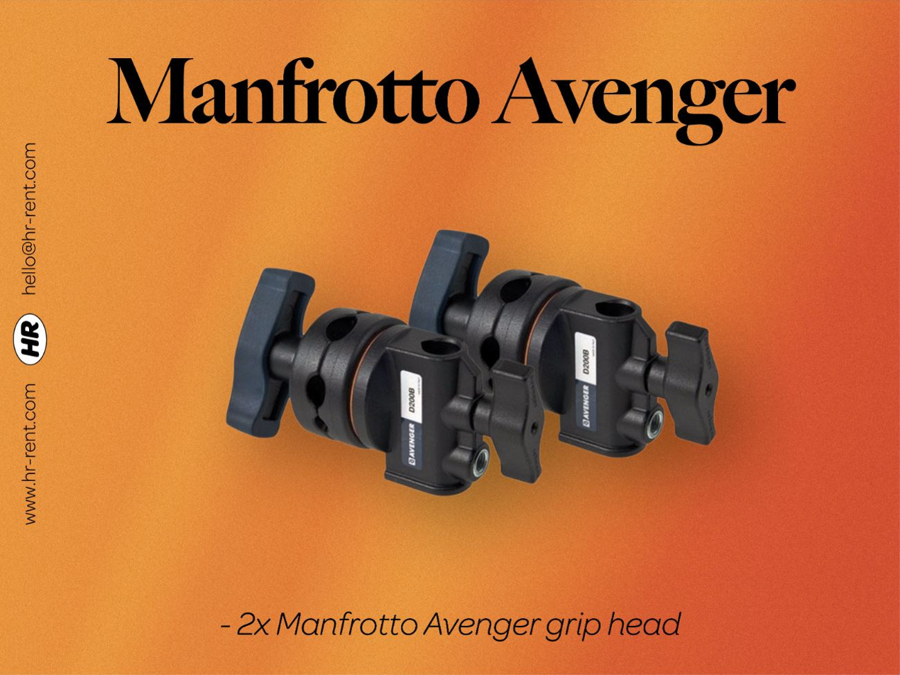 Rent Manfrotto Avenger grip head (Manfortto knuckles) from HR Rent ...