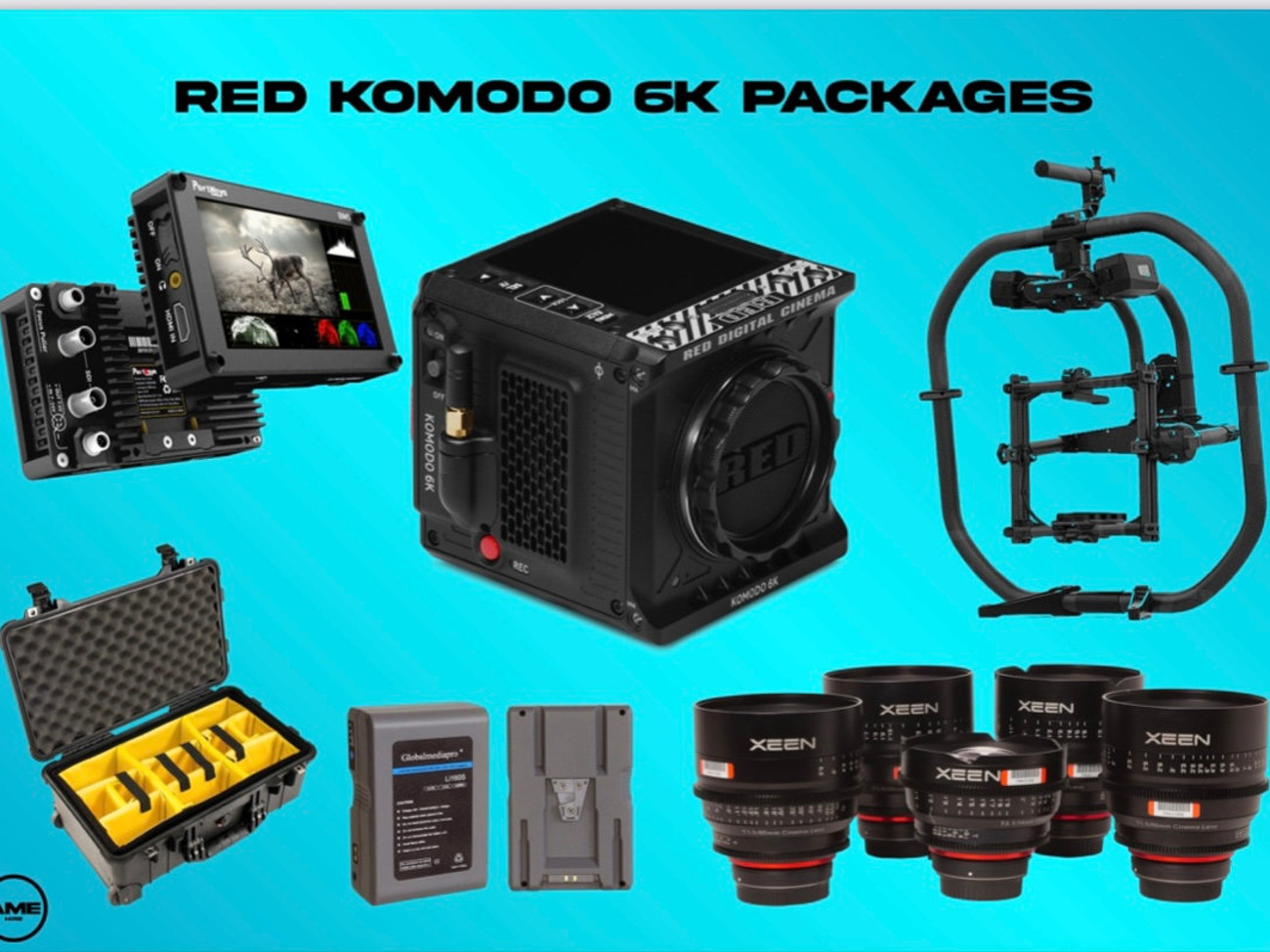 Rent RED KOMODO PRODUCTION PACKAGE £350 from AME HIRE LTD, Northbury ...