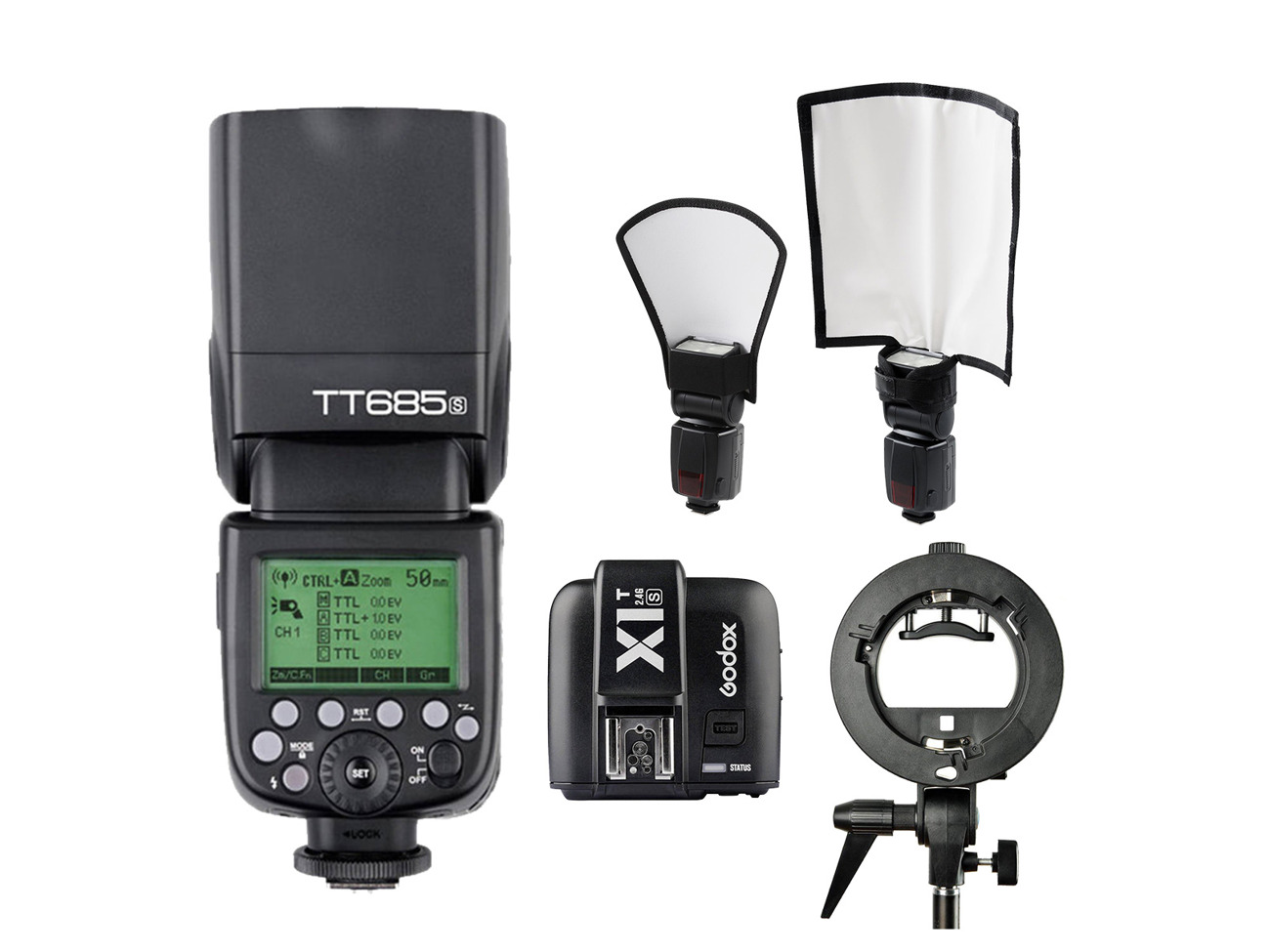Rent Sony Speedlight TTL Flash + Trigger Kit Godox TT685S speedlight ...
