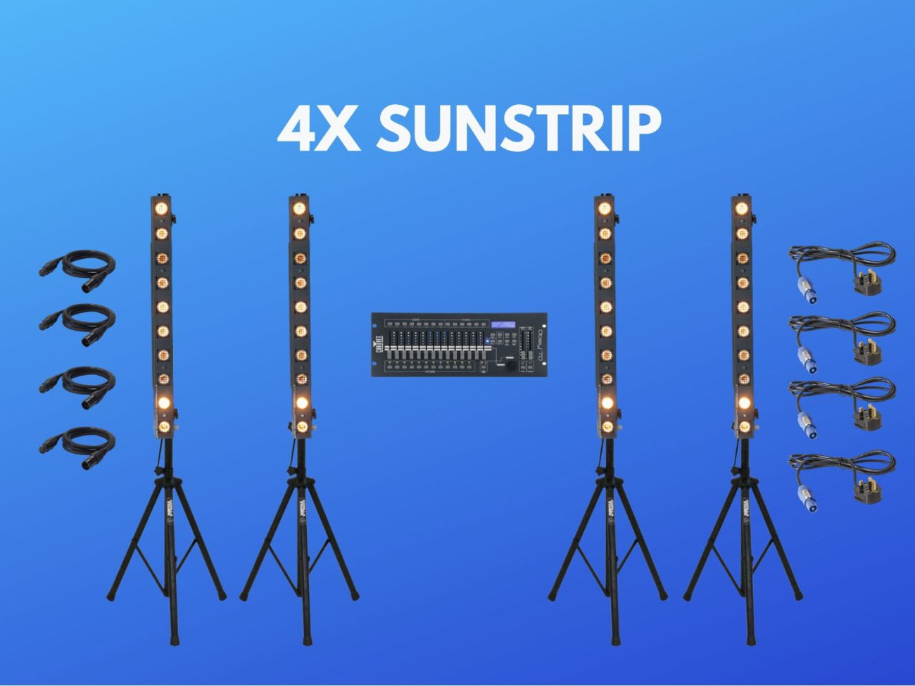 Rent Sunstrip Showtec Active MKII 2 DMX + Controller GB from GB ...