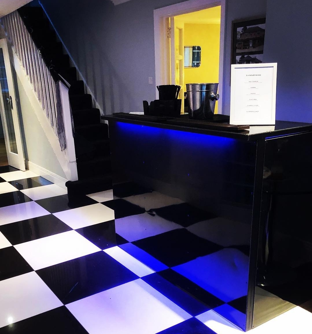 Rent Black Bar Counter Hire from Flirtina Events, Glyn y Marl, Conwy ...