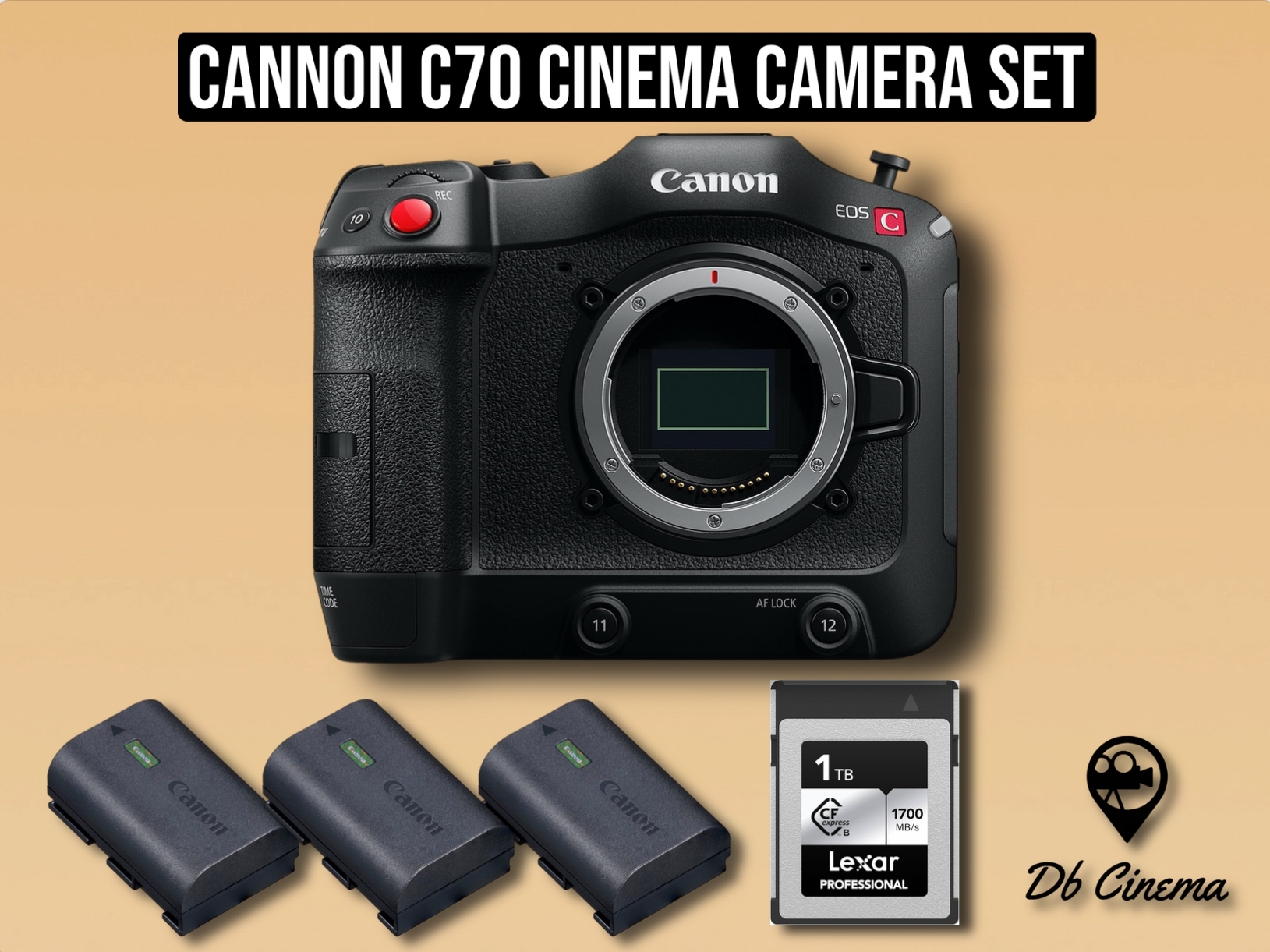 Rent Cannon c 70 cinema camera + 1TB sd card from Db Cinema Rentals ...