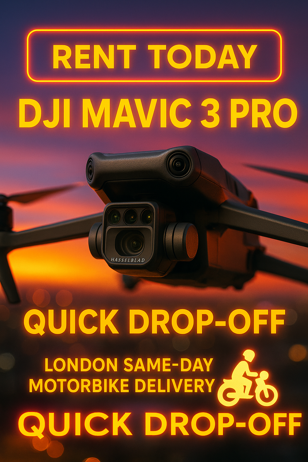 Rent EXPRESS DELIVERY POSSIBLE DJI Mavic 3 Fly More Combo + RC Pro ...