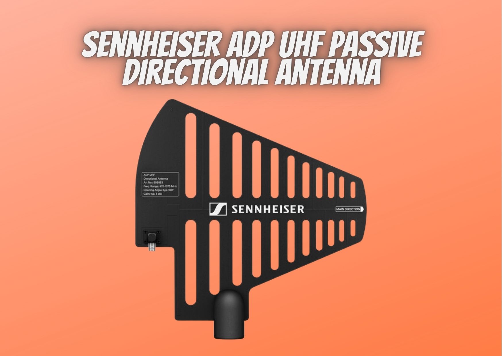 Rent Sennheiser ADP UHF Passive Directional Antenna for EW-D Wireless ...