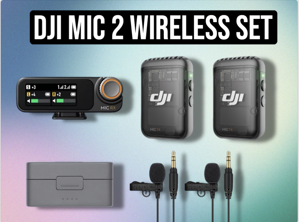 Rent Dji mic 2 audio microphone recorder wireless receiver transmitter ...