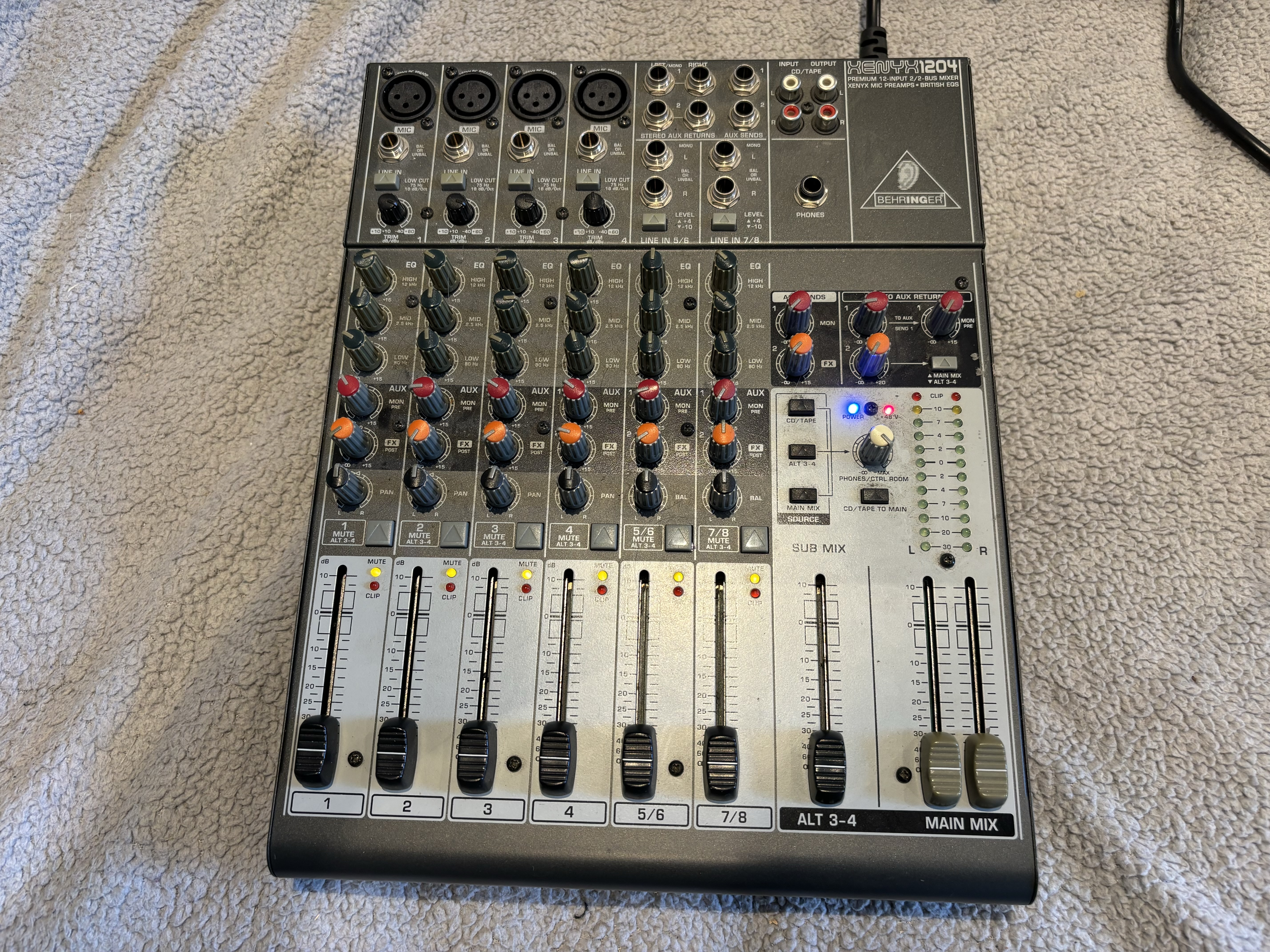 Rent Behringer Xenyx1204 8 channel mixer from Nick , Brockley, Lewisham ...