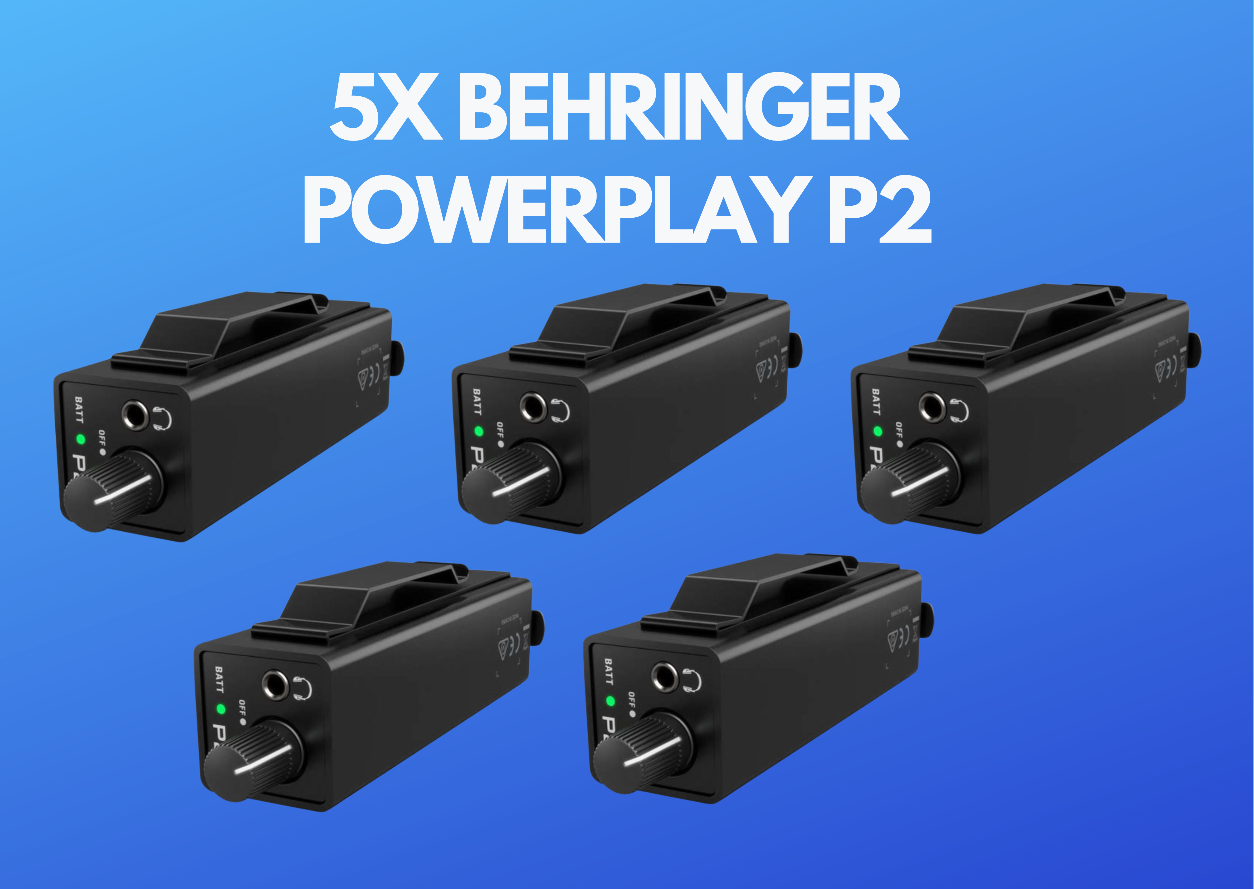 Rent 5x Behringer Powerplay P2 Personal In-Ear Monitor Amplifier from ...