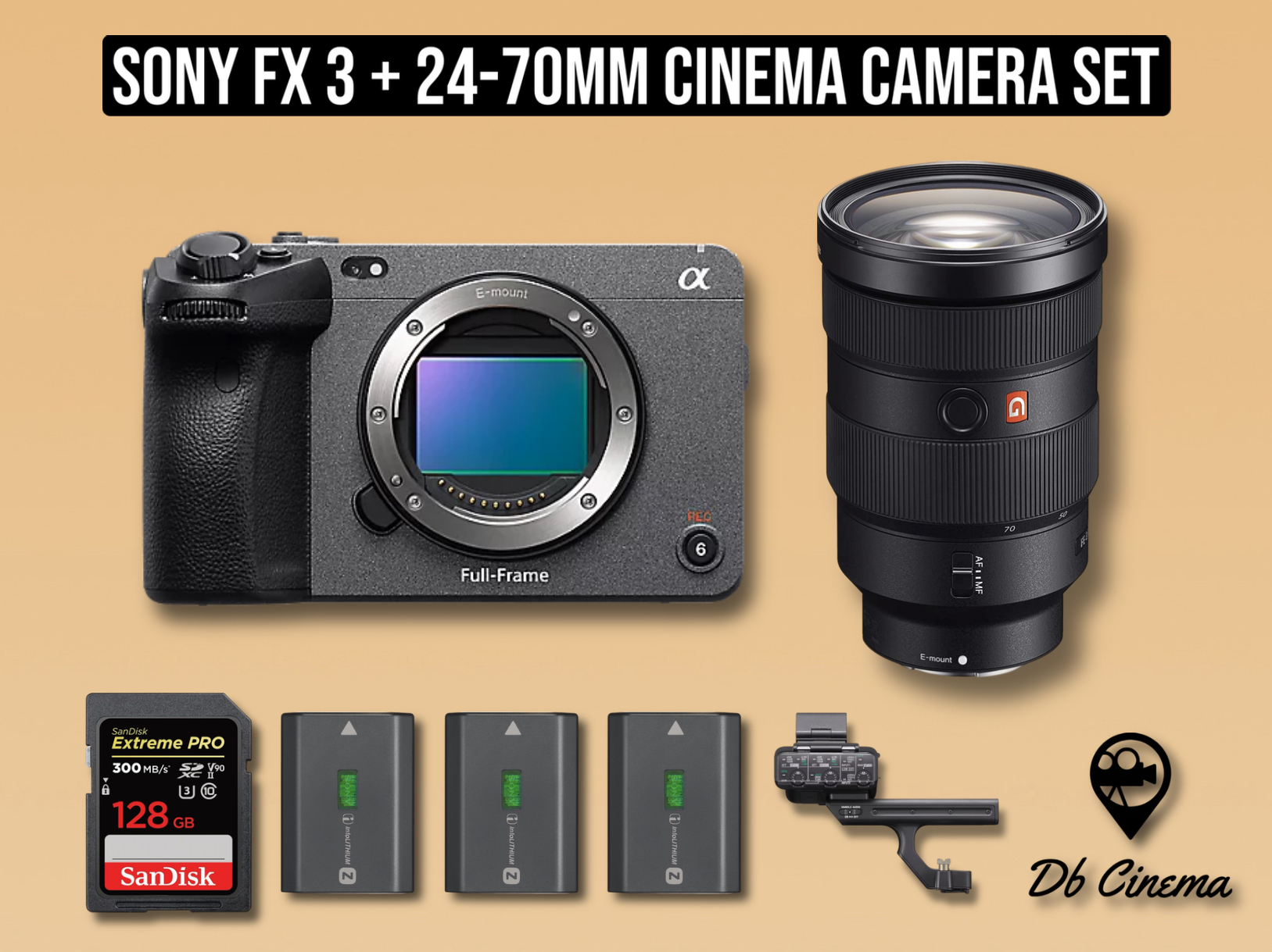 Rent Sony FX3 cinema camera mirrorless full frame 4k fx 3 + 24-70mm ...