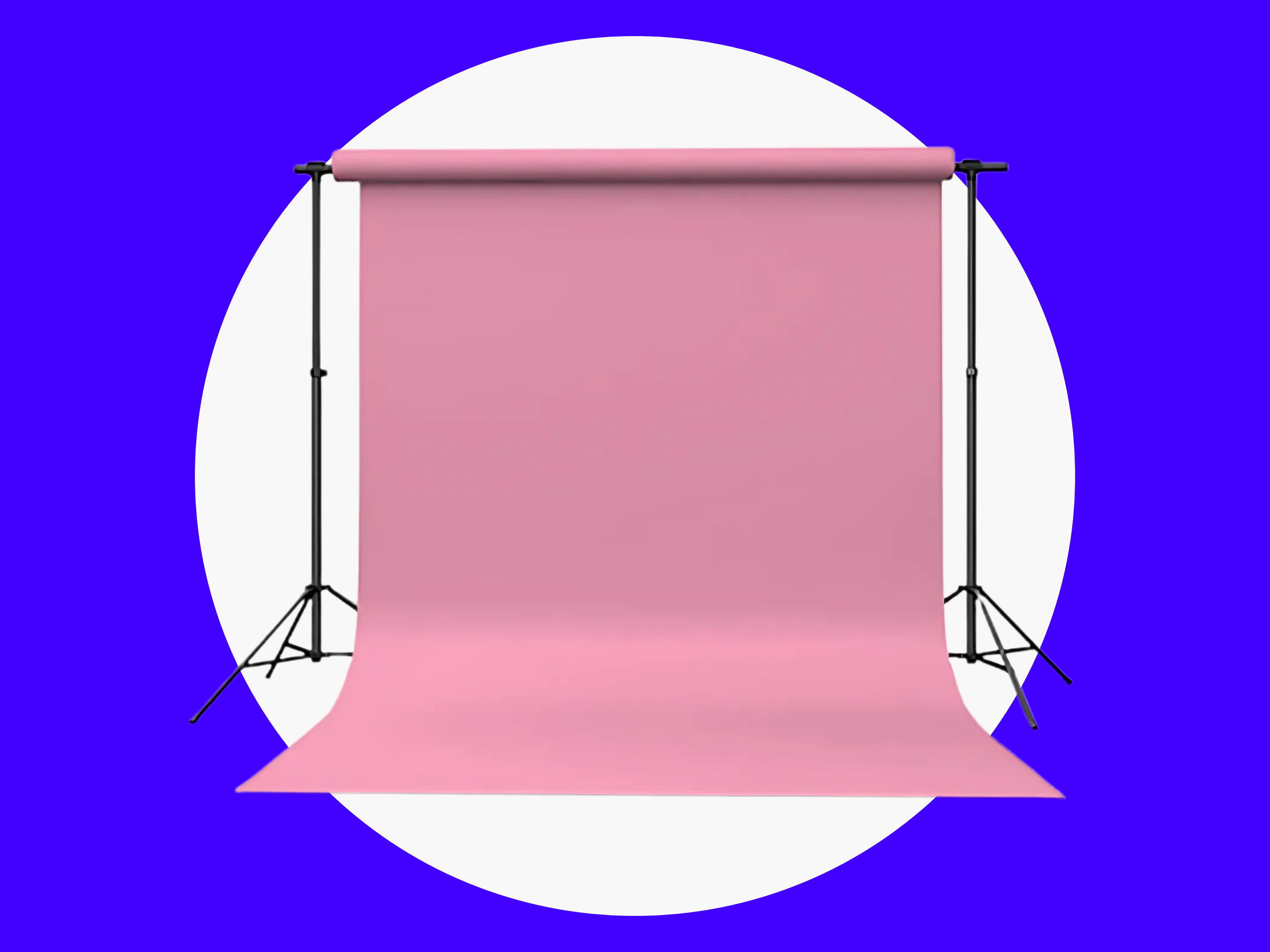 Rent Carnation Pink Paper Backdrop Roll (1.35m x 11m) + Stands from ...