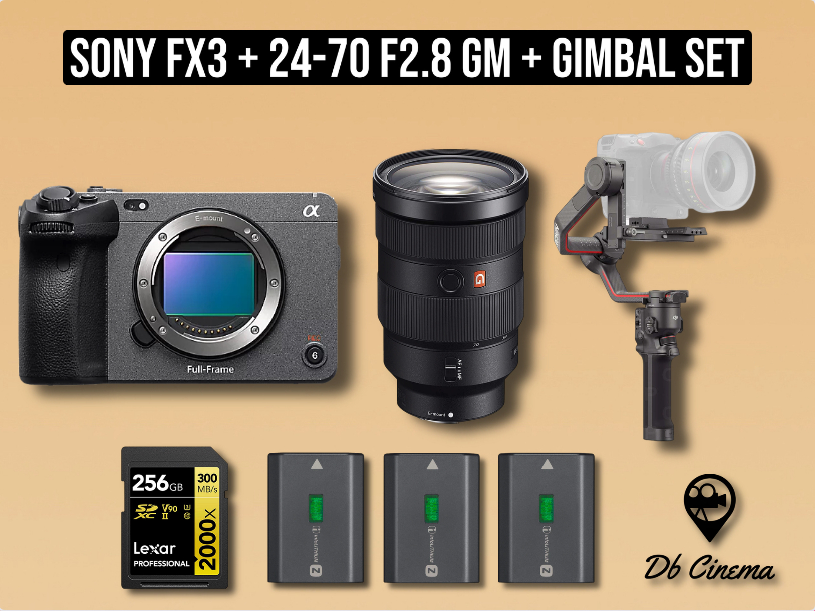 Rent Sony fx3 camera mirrorless cinema 4k full frame + 24-70mm f2.8 ...