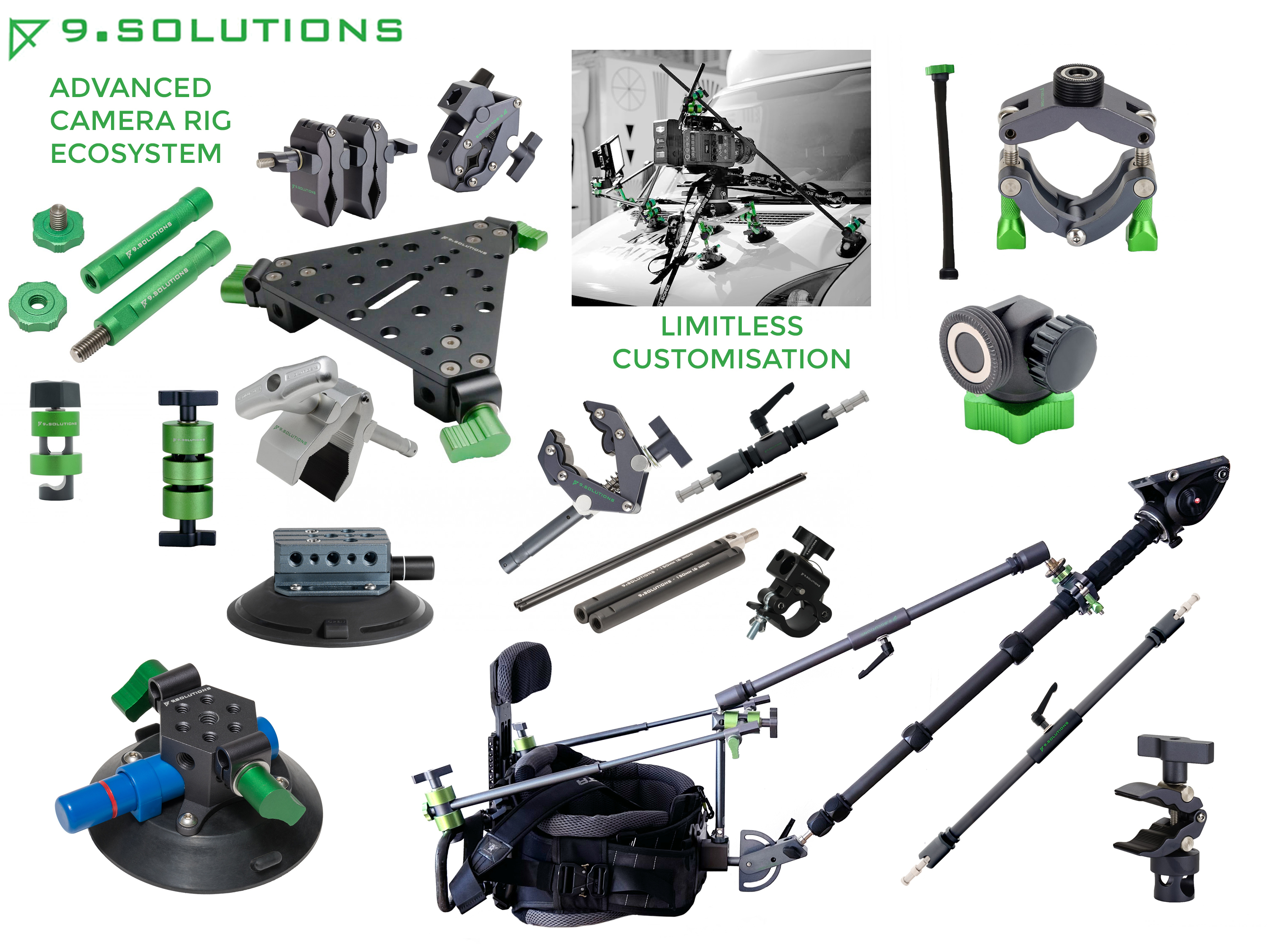 Rent Custom camera rig, grip, clamps, car rig, snorricam from Ridge R ...