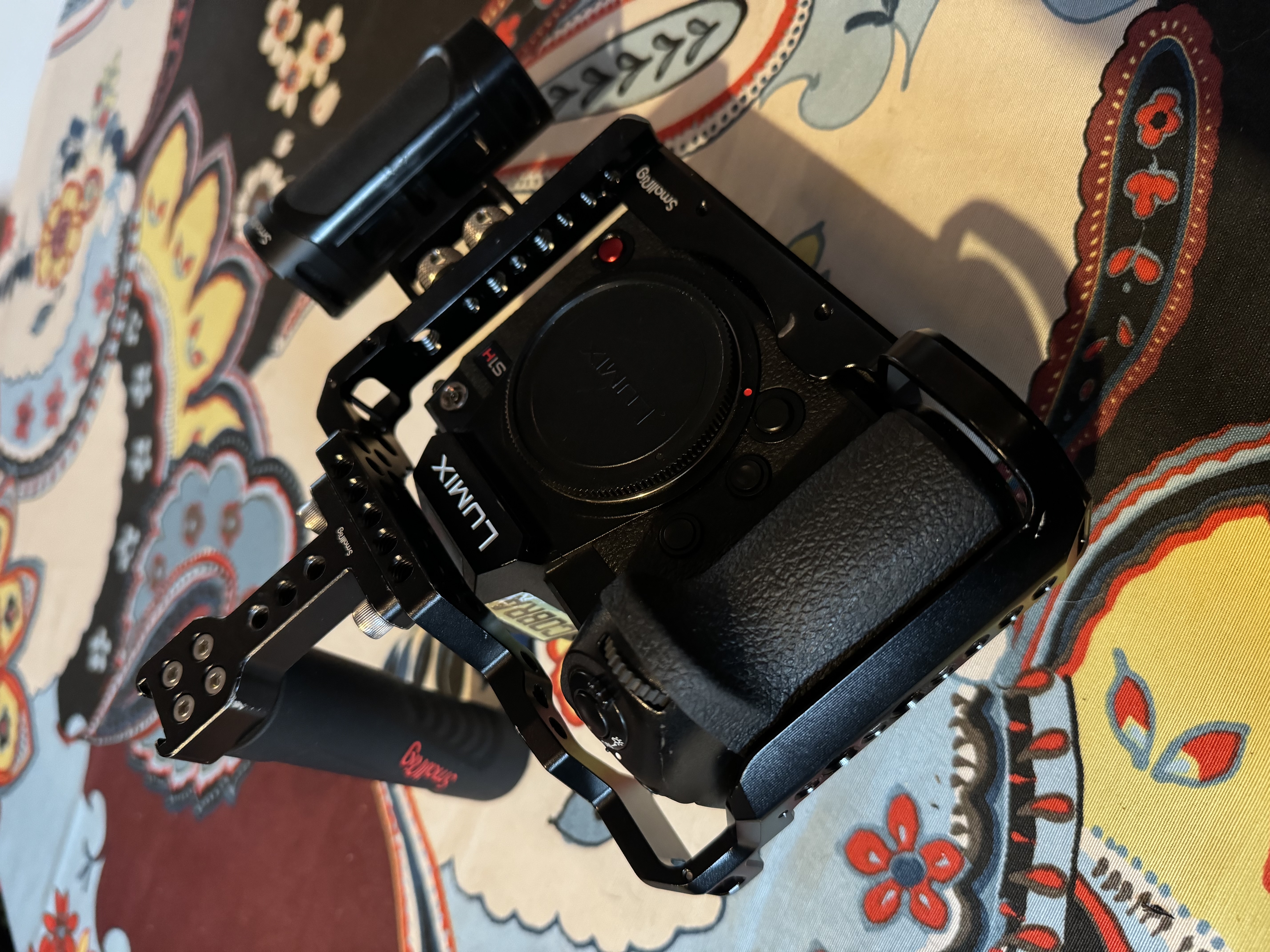 Rent Rigged Panasonic Lumix s1h with Cage + Top & Side handles from ...