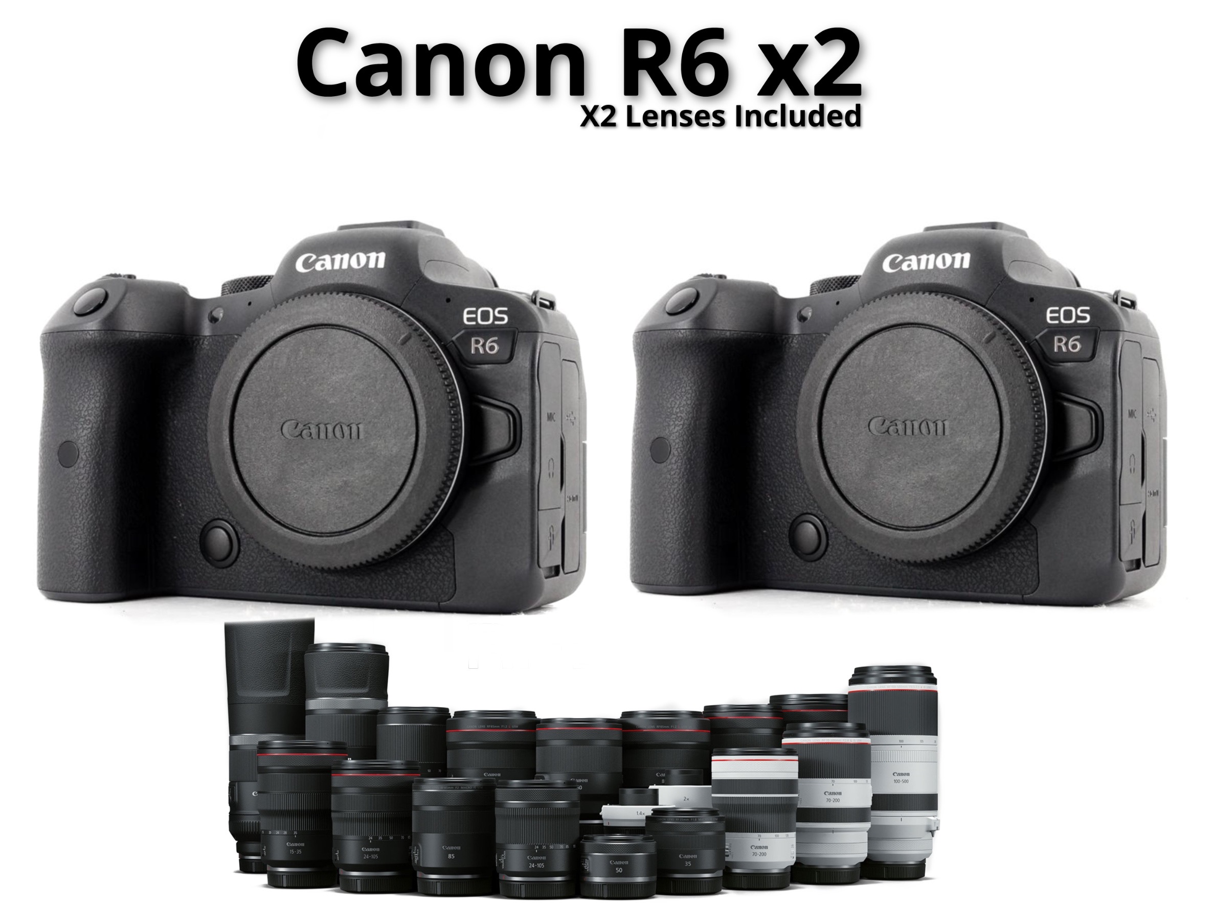 Rent Canon R6 x2 Canon EOS R6 x2 + Two lens included from Shutter Speed ...