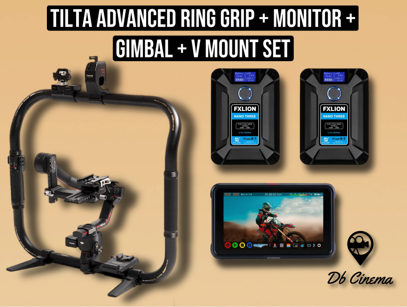Rent Tilta Advanced Ring Grip + DJI RS 3 Pro Gimbal + Atomos Ninja ...