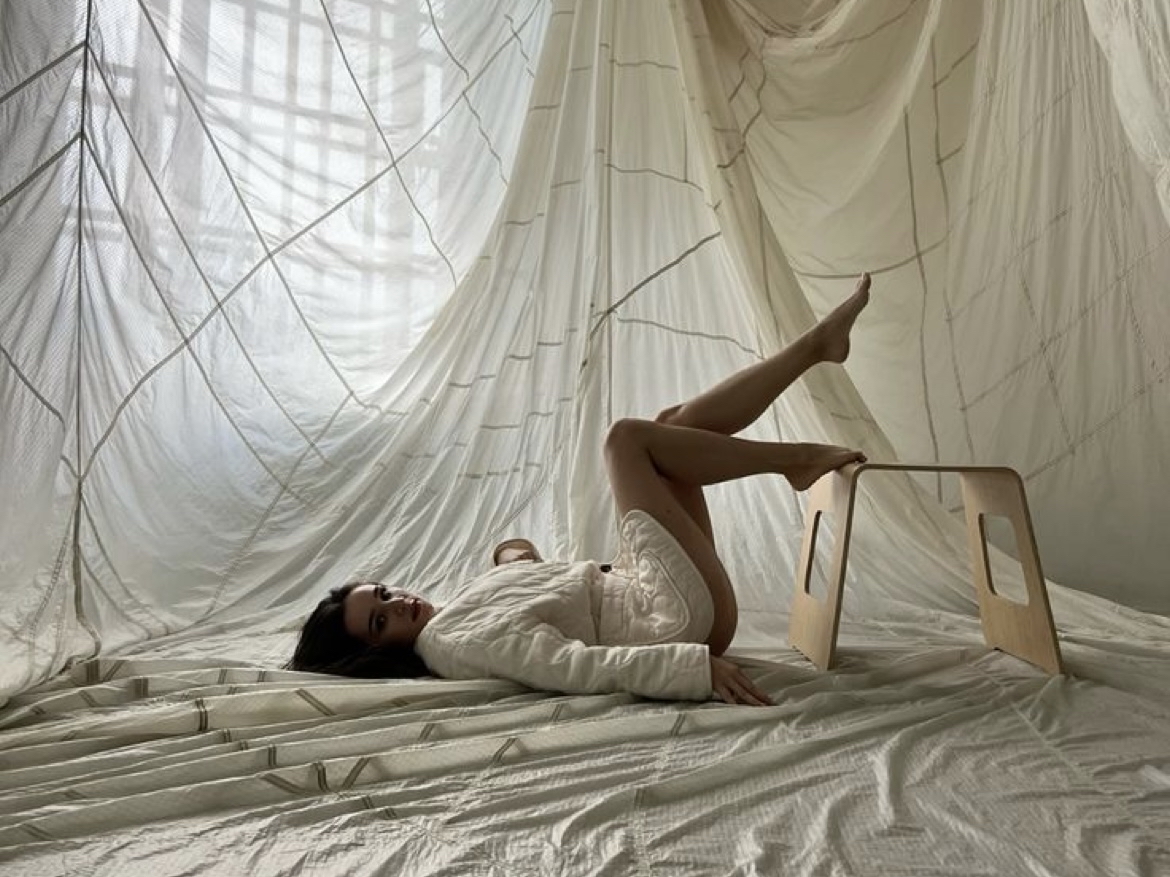 Rent Ex French Parachute canopy back ground decoration from Ridge R ...